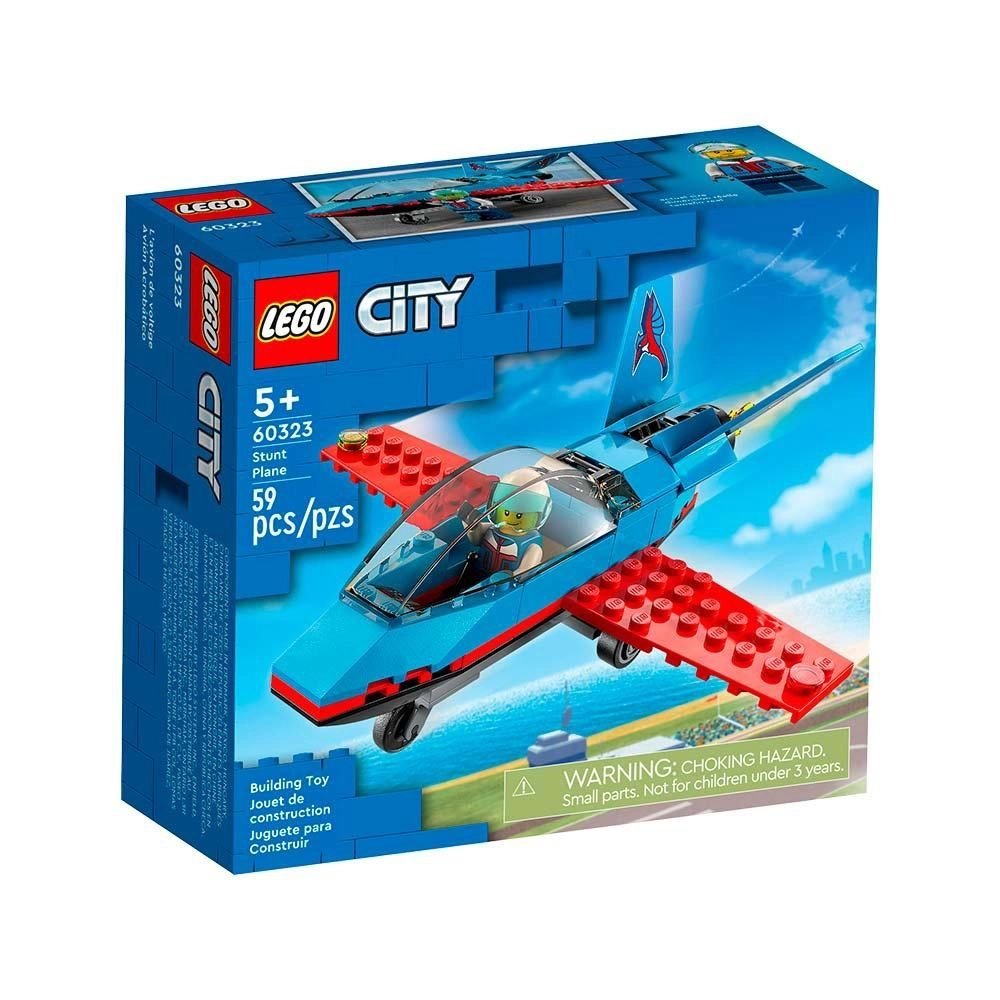 Lego City Aviao de Acrobacias 59 Pecas +5 Anos 60323 – Papelaria Pigmeu
