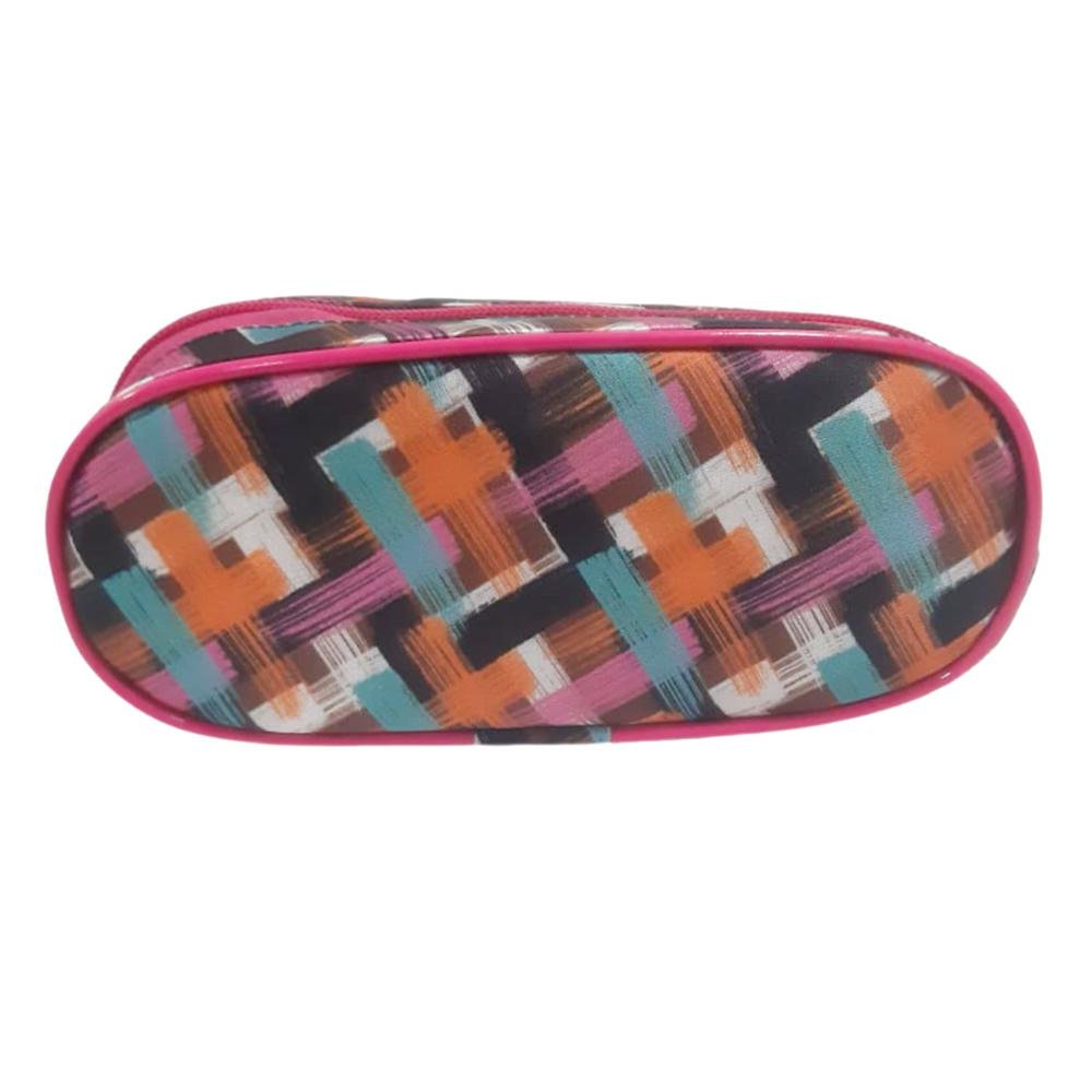 Estojo Escolar Juvenil Oval Trancado Color Capas – Papelaria Pigmeu