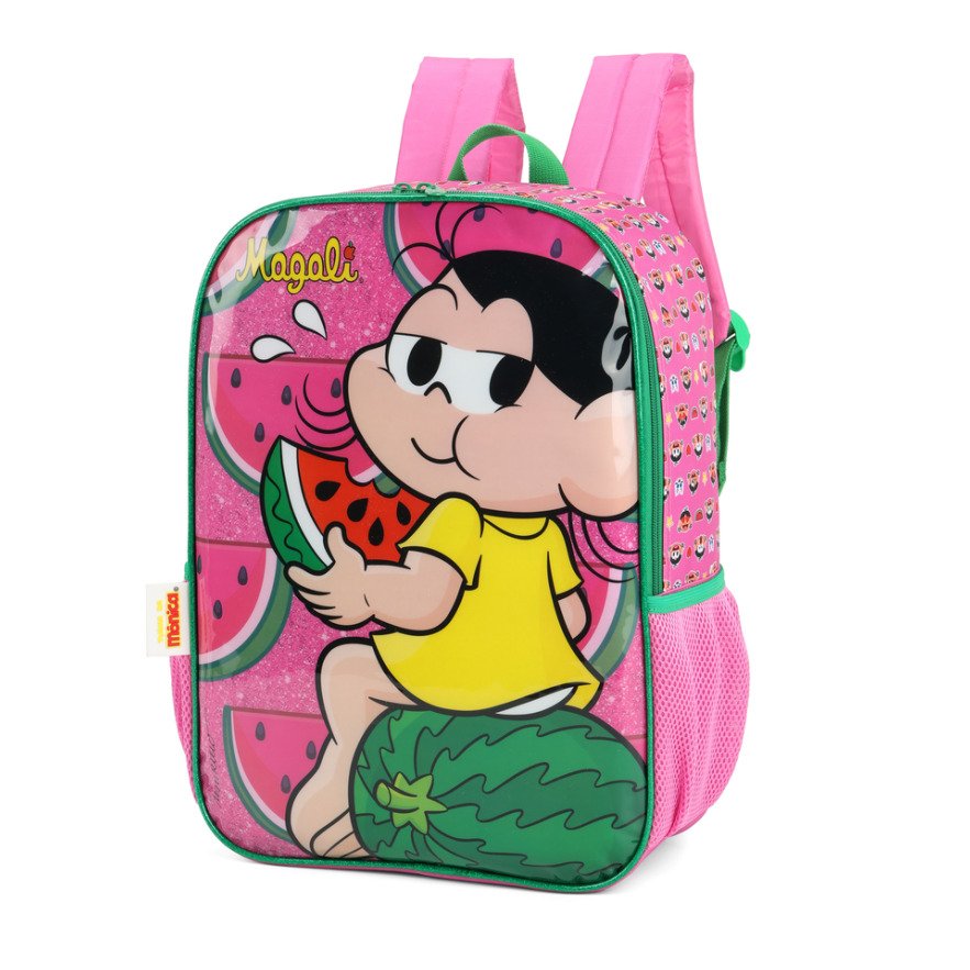 Mochila De Costa Magali Melancia Rosa Luxcel – Papelaria Pigmeu