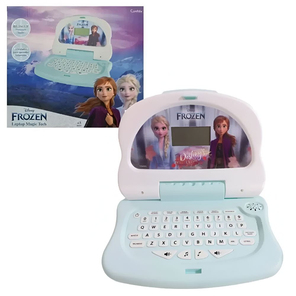 Laptop Infantil Educativo Frozen Magic Tech Bilíngue Candide ...