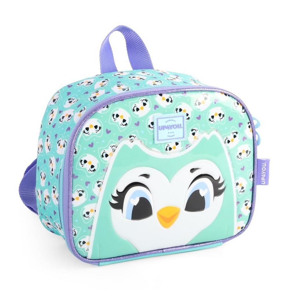 Lancheira Termica Infantil UP4YOU Coruja Verde Luxcel – Papelaria Pigmeu
